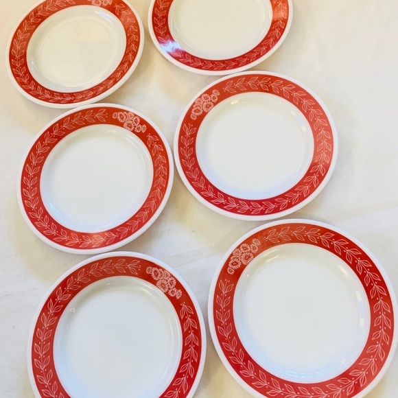 Pyrex | Dining | Pyrex Vintage Harvest Pink 9 Inch Plates 6 Plates ...